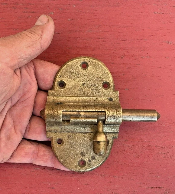 ANCIEN GRAND VERROU de porte en Bronze EUR 30,00 - PicClick FR