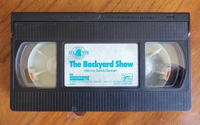 FIRST PRINT BARNEY The Backyard Show (VHS, 1988) Sandy Duncan RARE ...