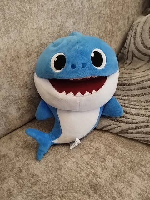 PINKFONG BABY DADDY Shark Singing Plush Soft Toy Pink 11" Hand Puppet £ ...