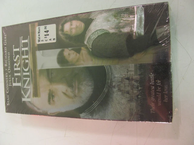 FIRST KNIGHT VHS 1995 Sean Connery Richard Gere Tape Seal FACTORY ...
