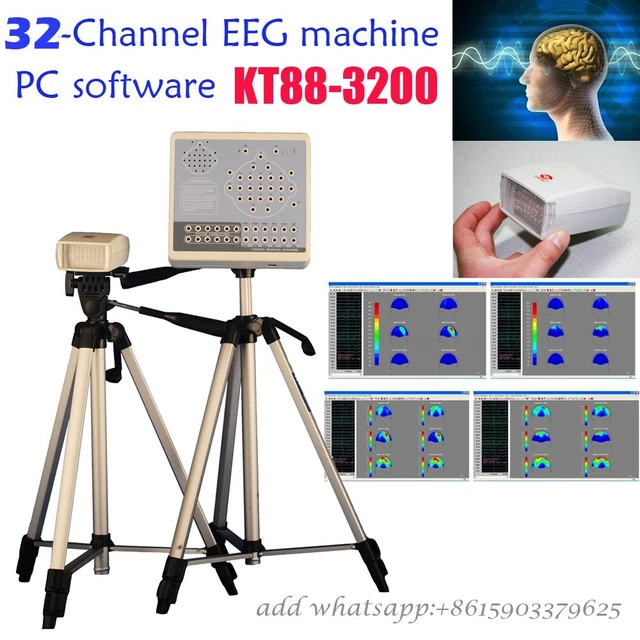 CONTEC DIGITAL 32 Channel EEG&Mapping System Machine KT88-3200,PC ...
