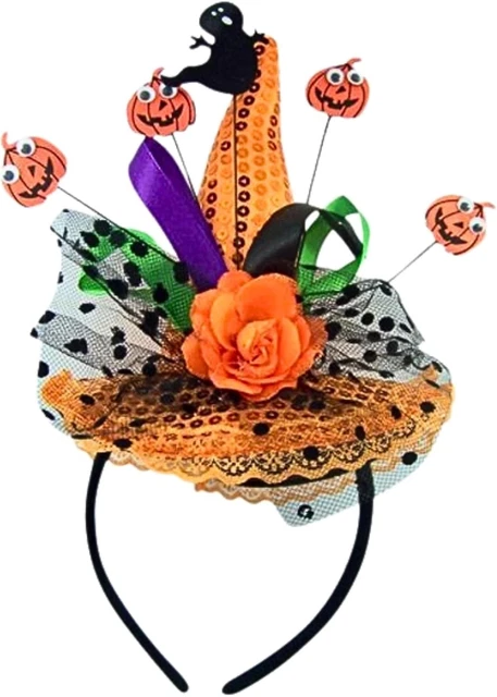 HALLOWEEN WITCH HAT Headband Dress Up Accessory for Kids and Adults £22 ...