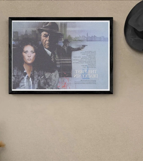 CLASSIC THE FIRST Deadly Sin 1979 Faye Dunaway Film Poster A3 Frame ...
