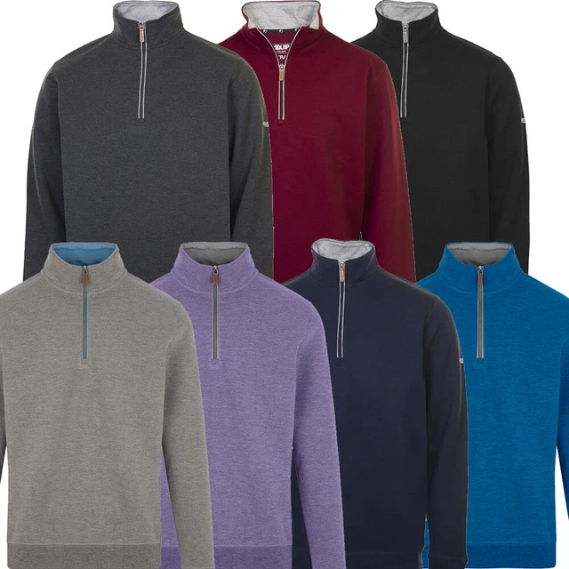 PROQUIP MISTRAL ZIP Neck Jersey Golf Top Sports Mid-Layer £43.95 ...