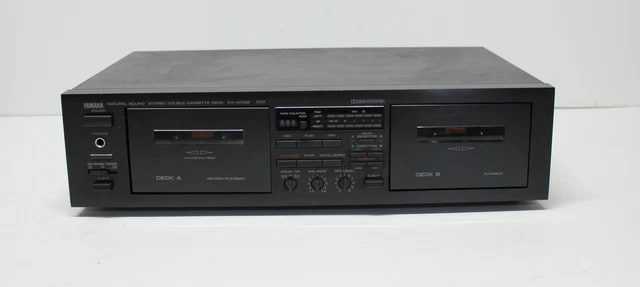 YAMAHA NATURAL SOUND Stereo Double Cassette Deck Model KX-W332 EUR 69 ...