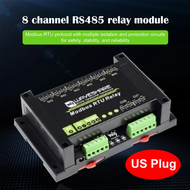 8-CHANNEL RS485 RELAY Module Multiple Isolation Protection Circuits US ...