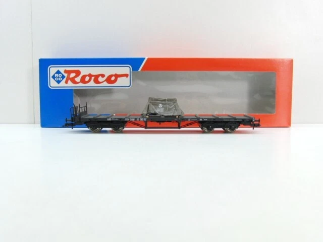 ROCO H0 47725 Rungenwagen mit Ladung, ÖBB, DC, NEM, NEU in OVP #54476 ...