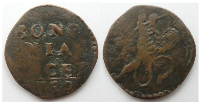 BOLOGNA - BONONIA DOCET quattrino in rame 1630 EUR 12,90 - PicClick IT