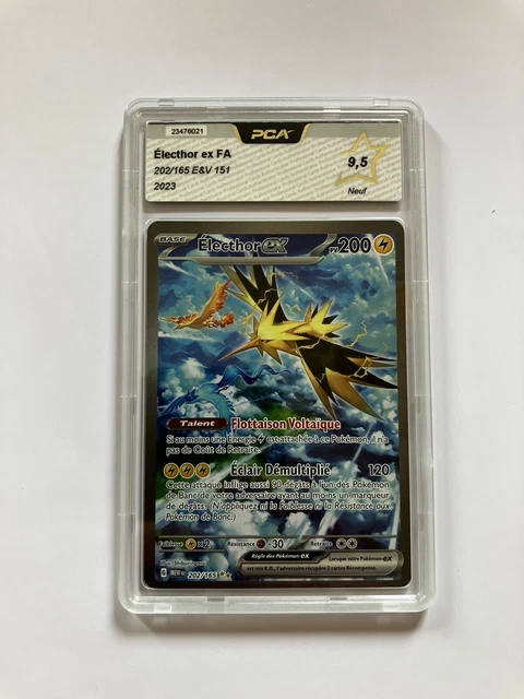 CARTE POKEMON ELECTHOR EX - PCA 9,5 - ALT EV3.5 MEW FR 151 - 202/165 🇫🇷 EUR 129,90 - PicClick FR