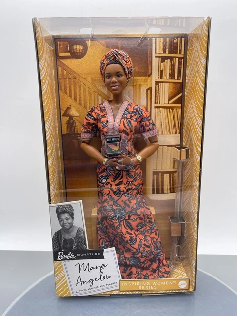 BARBIE MAYA ANGELOU Doll Inspiring Women Barbie Signature 2021 Mattel ...