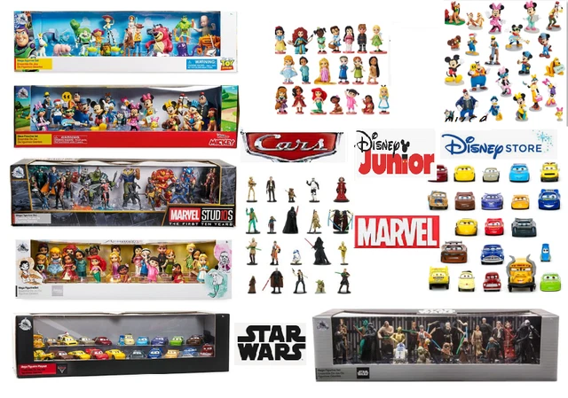 DISNEY MEGA FIGURINE Sets - Marvel/Cars/Toy Story/Animators/Mickey/Star ...