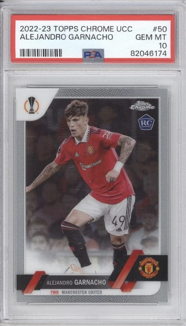 ALEJANDRO GARNACHO PSA 10 2022-23 Topps Cromato Ucc #50 Rookie Man United Rc 6174 EUR 0,91 ...
