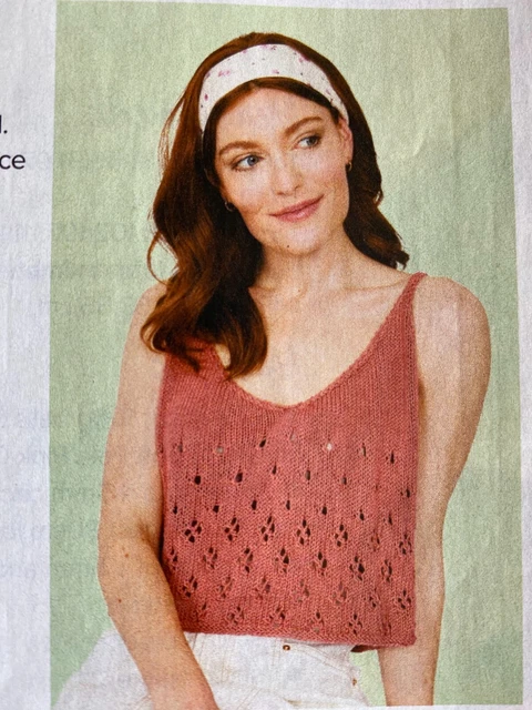 PRIMA EXCLUSIVE KNITTING pattern for a VEST TOP £1.50 - PicClick UK