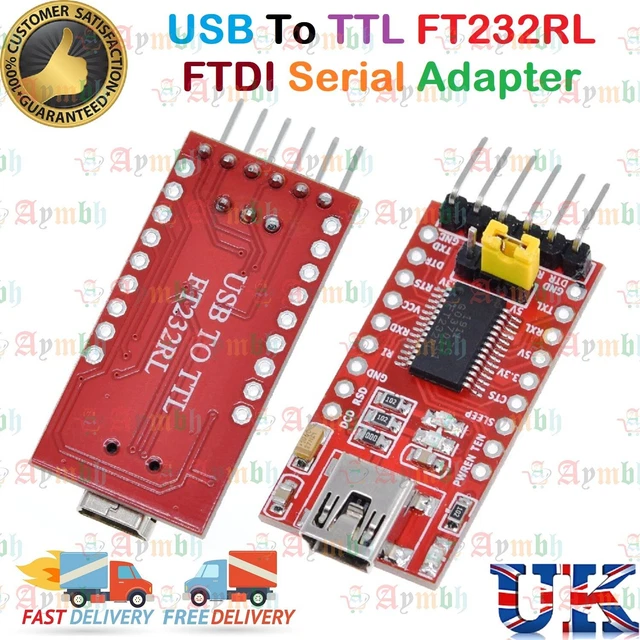 USB TO TTL FT232RL FTDI Serial Adapter Converter Module For Arduino 3.3V 5V Mini £3.49 - PicClick UK