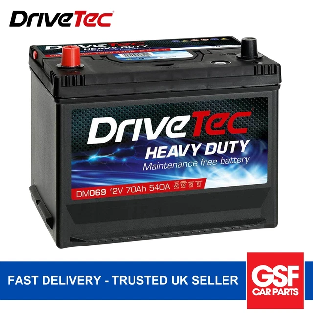 DRIVETEC BATTERY DM069 12V 70Ah 540A B9 For Ferrari 208/308 208 Turbo ...