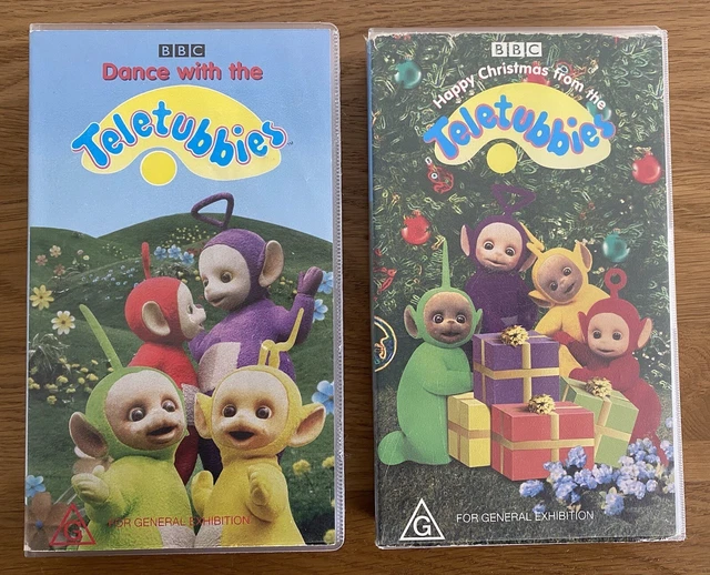 TELETUBBIES VHS DANCE with / Happy Christmas BBC Video x 2 Tested FREE ...
