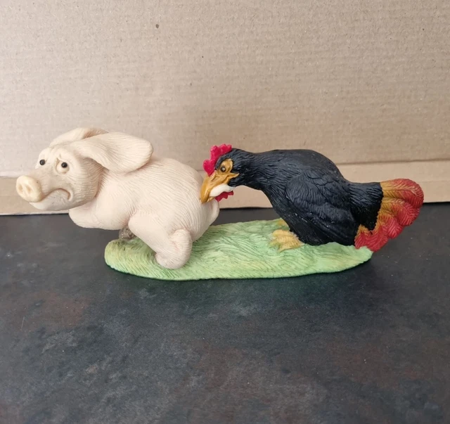 VINTAGE PIGGIN HEN pecked David Corbridge PIG Figure - 1996 £3.00 ...