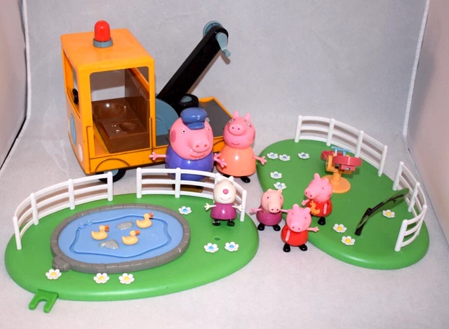 PEPPA PIG DUCK Playgrounds camion rimorchio cane nonno con suoni e 6x ...