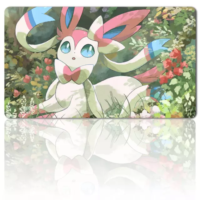08825 - BOARD Game Pokemon Eevee Sylveon Playmat Games Mousepad Play Mat of TCG £26.39 - PicClick UK