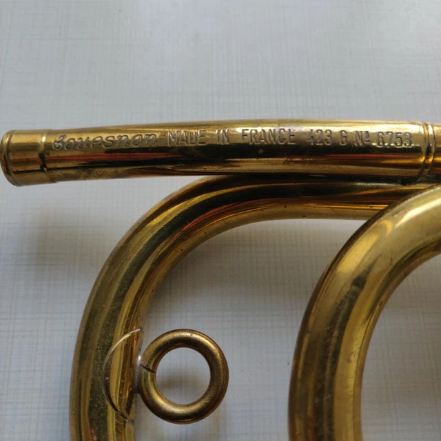 TROMPETTE DE CAVALERIE COUESNON instrument vent cuivre EUR 79,00 ...