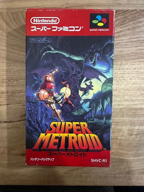 SUPER METROID WITH Box and Manual [Nintendo Super Famicom Japanese ver ...