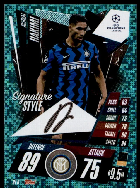 TOPPS MATCH ATTAX 2020-21 EXTRA - Achraf Hakimi Inter Milan Signature ...