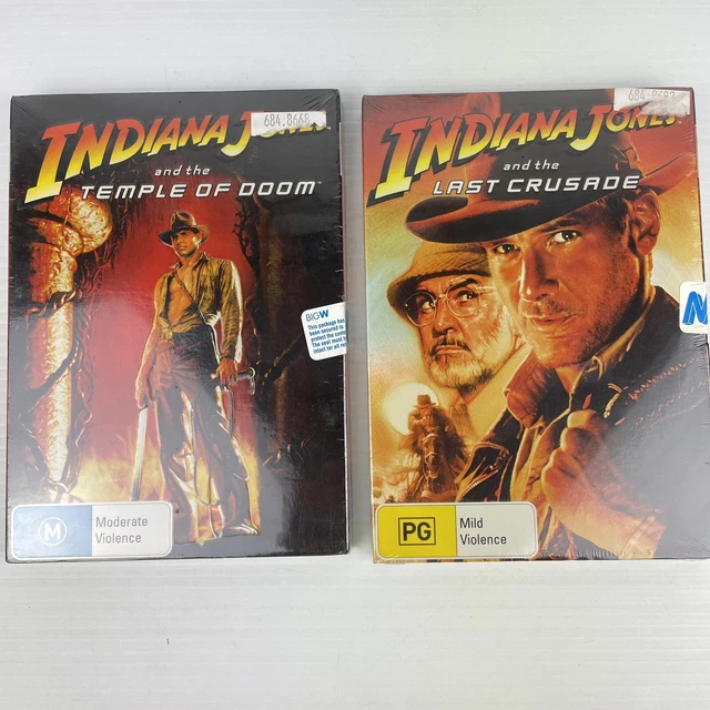 INDIANA JONES 2 DVD Bundle Last Crusade Temple of Doom Brand New ...