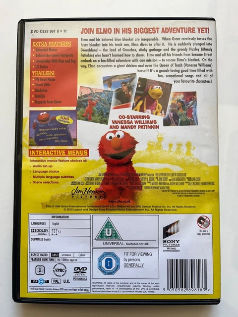 THE ADVENTURES OF Elmo In Grouchland (Uk Dvd, 2012) £1.16 - PicClick UK