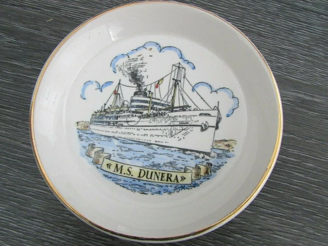 ORIGINAL MS DUNERA Pin Tray / Ashtray by Britannia Designs Dartmouth £ ...