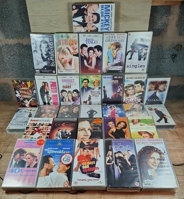 VHS VIDEO TAPE Bundle Job Lot - 30 Classics Romantic Comedy Love Type ...