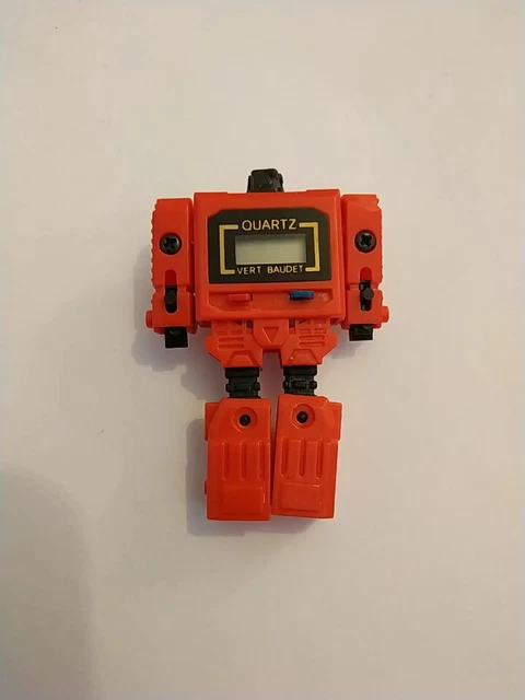 FIGURINE ROBOT MONTRE Quartz Pub Vert Baudet Vintage Type Transformer ...