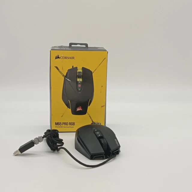 CORSAIR M65 PRO RGB Optical Gaming Mouse (RGB LED, 12000 DPI) Black £37 ...