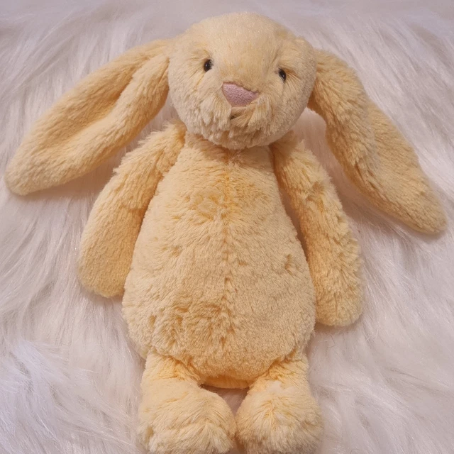 JELLYCAT BUNNY NEW Small Lemon Yellow OG Soft Toy Original Bunny Yellow ...