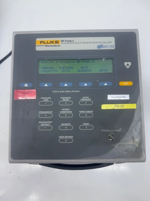 FLUKE BP PUMP 2 Non-Invasive Blood Pressure Monitor Analyzer $790.00 ...