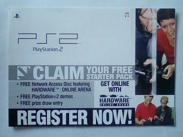RARE PROMOTIONAL FLYER INSERT Starter Pack Playstation 2 Two PS2 PS £4. ...