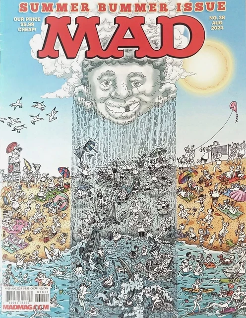MAD MAGAZINE #38 August 2024 Summer Bummer Issue Spy vs Spy + Free ...