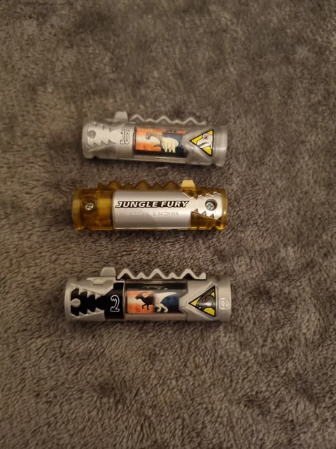 POWER RANGERS DINO chargers energems number 2 number 10 & jungle fury £ ...