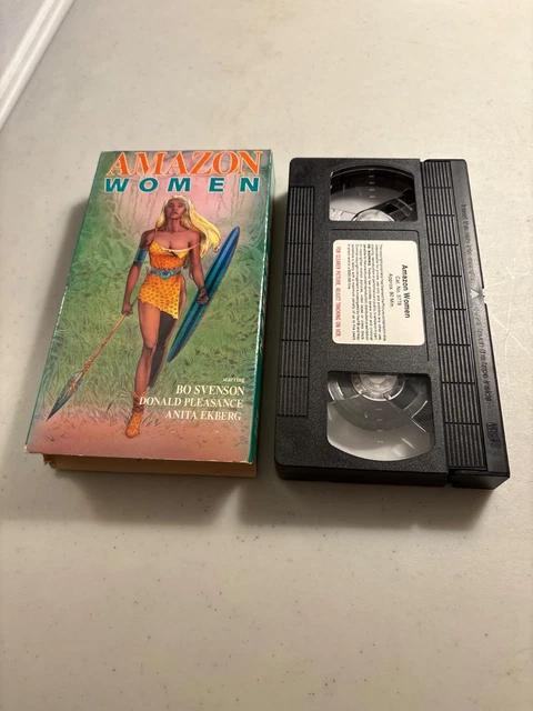 AMAZON WOMEN VHS 1991 Bo Svenson Anita Ekberg Rare Cult, Mntex ...
