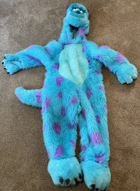 DISNEY STORE SULLEY Costume Monsters Inc Plush Furry Sully Kid Child ...