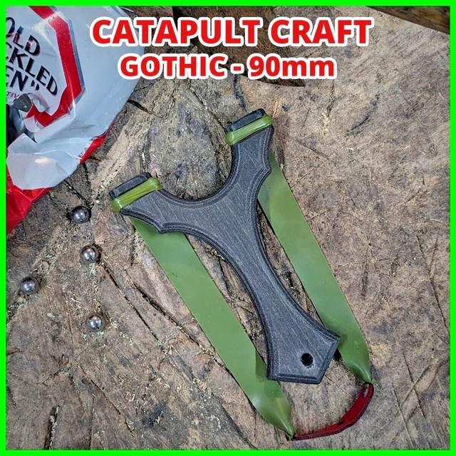 CATAPULT CRAFT GOTHIC 90mm OTT Slingshot/Catapult - Powerful Catapult ...