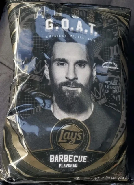 LAYS POTATO CHIP Lionel Messi G.O.A.T. Limited Edition 85g BUNDLE 2 ...