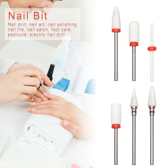 NAIL POLISH ROTATE Burr Nail Drill Bits Milling Cutters Nail Cutter ...