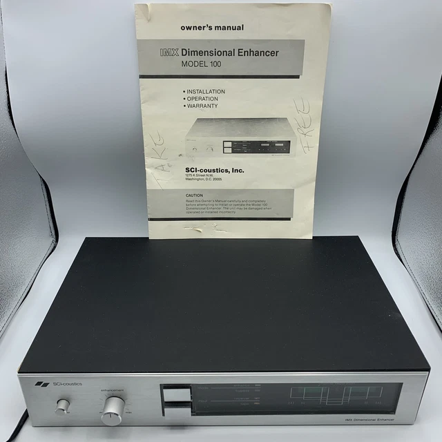 VINTAGE SCI-COUSTICS IMX Dimensional Stereo Enhancer Model 100, W ...