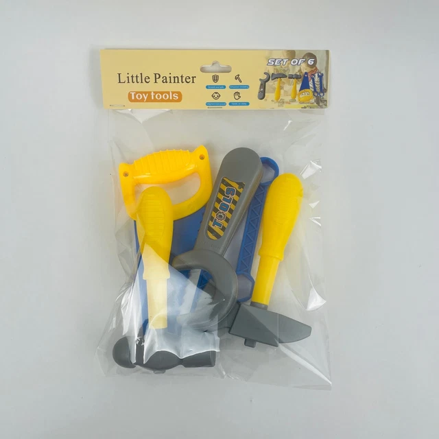 LITTLE PAINTER TOY tools, pretend role play toy, set of 6 $11.99 - PicClick