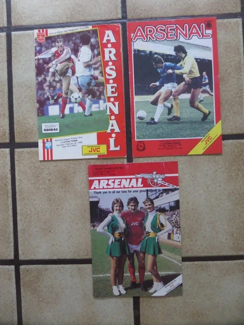 ARSENAL FOOTBALL PROGRAMMES 1980s, 90s £1.40 - PicClick UK