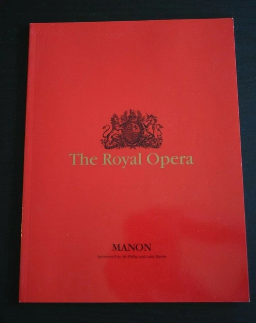 ROYAL OPERA HOUSE Programme Manon 1994 - Signed £11.04 - PicClick UK