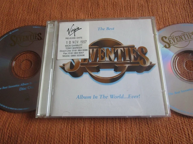 THE BEST SEVENTIES Album In The World...Ever! Virgin VTDCD157 2x CD ...