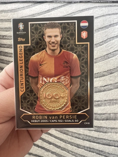 ROBIN VAN PERSIE relic card Centurion Legend Topps Match Attax EURO ...