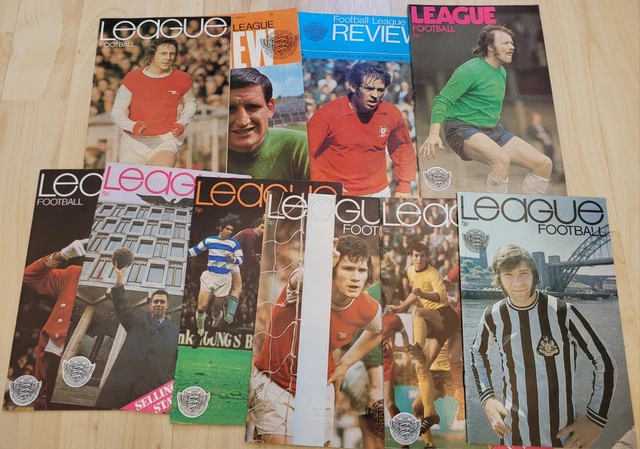 FOOTBALL MAGAZINES JOBLOT 1970s including arsenal Liverpool team pull ...