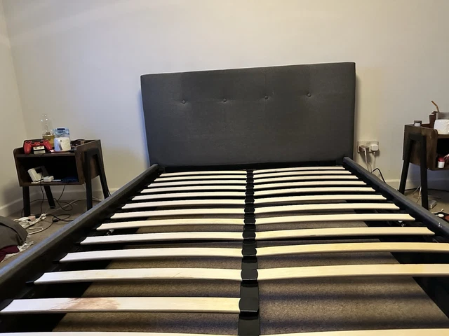 DARK GREY OTTOMAN Style Double Bed Bed Frame £104.70 - PicClick UK